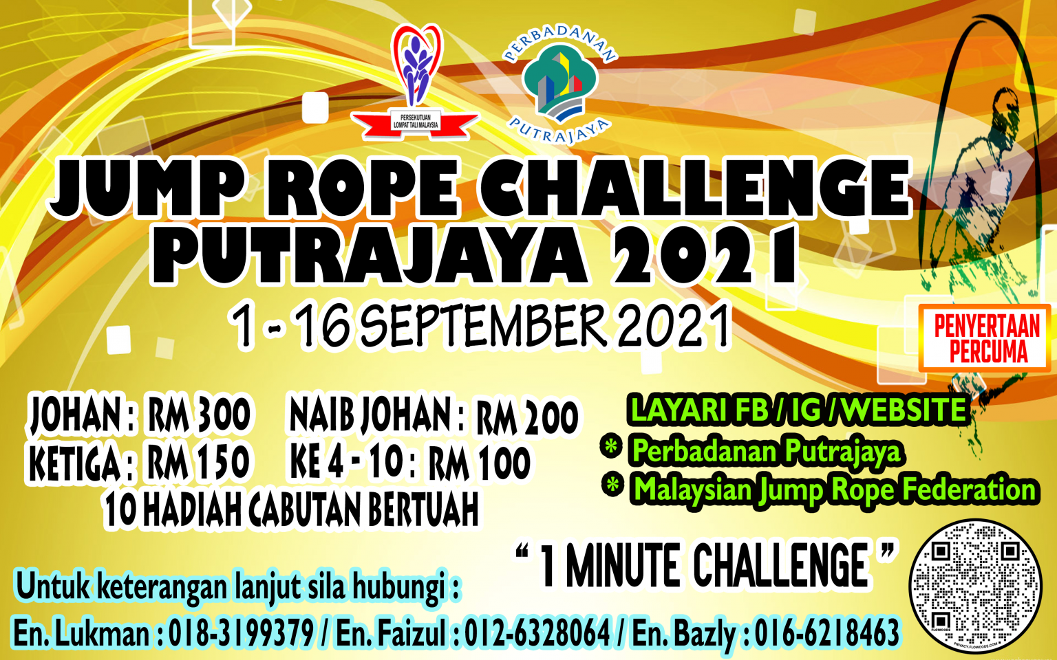 Pertandingan ” Jump Rope Challenge Putrajaya 2021 “ – Persekutuan ...